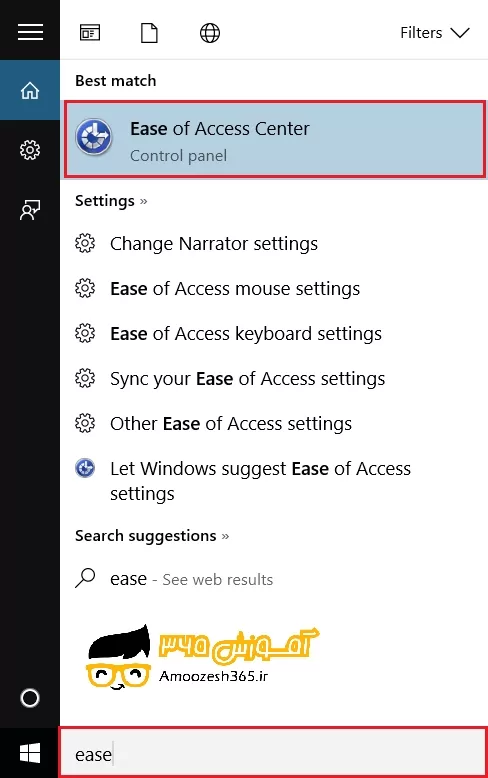 اصول کار با نرم افزار Ease of Access Center در سیستم عامل ویندوز 10 ...