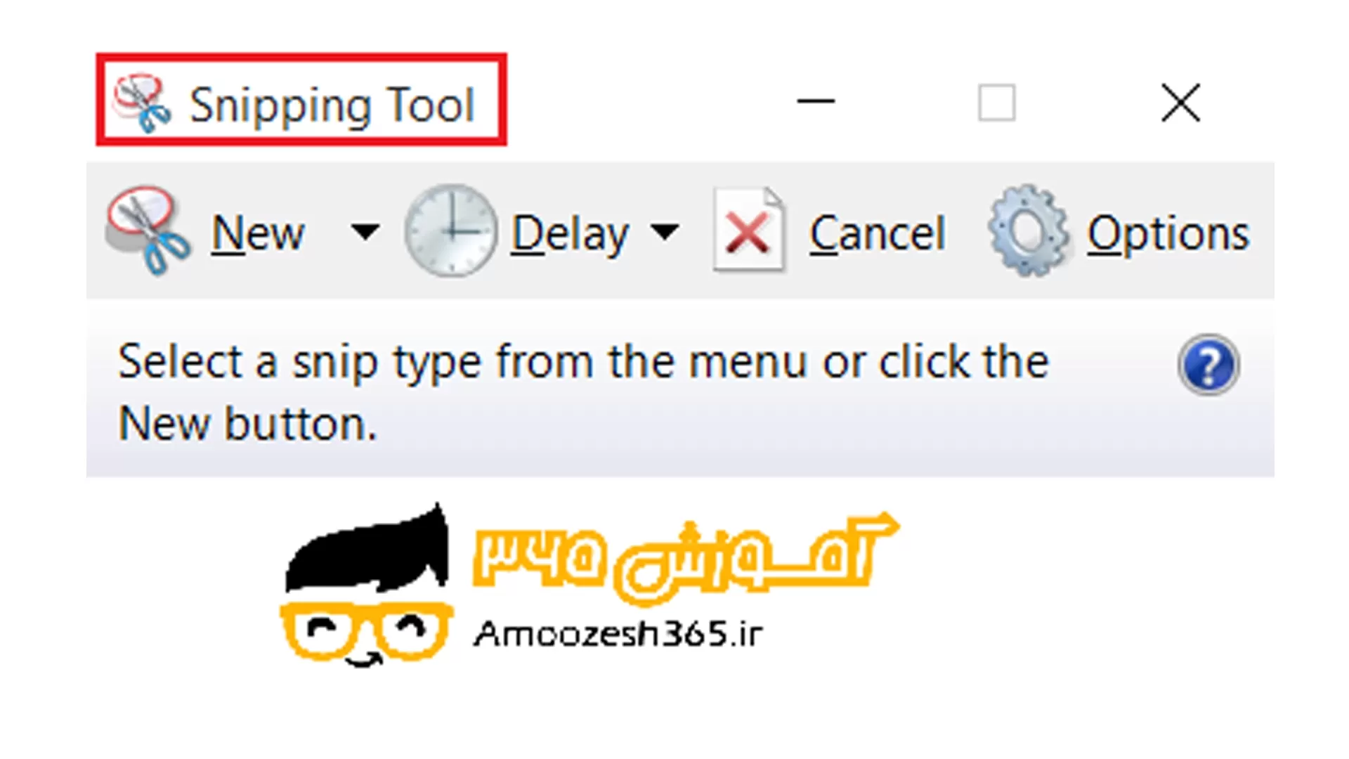 اصول کار با برنامه Snipping Tool در سیستم عامل ویندوز 10 Windows 10