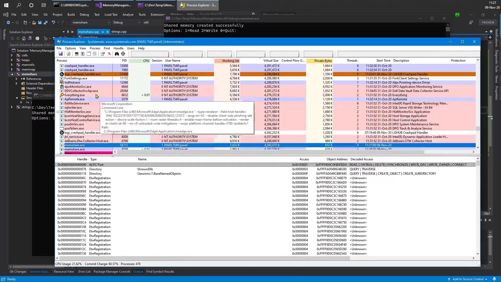 آموزش رایگان - مدیریت حافظه برنامه نویسی سیستم ویندوز