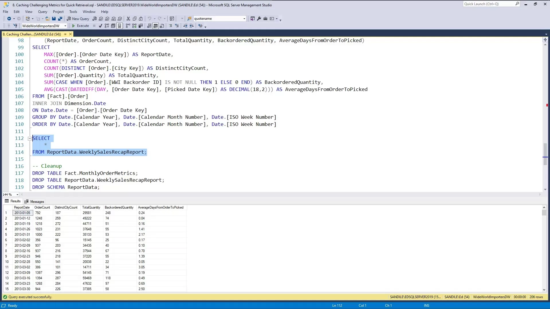 آموزش رایگان - بهینه سازی عملکرد برای بارهای کاری OLAP در SQL Server