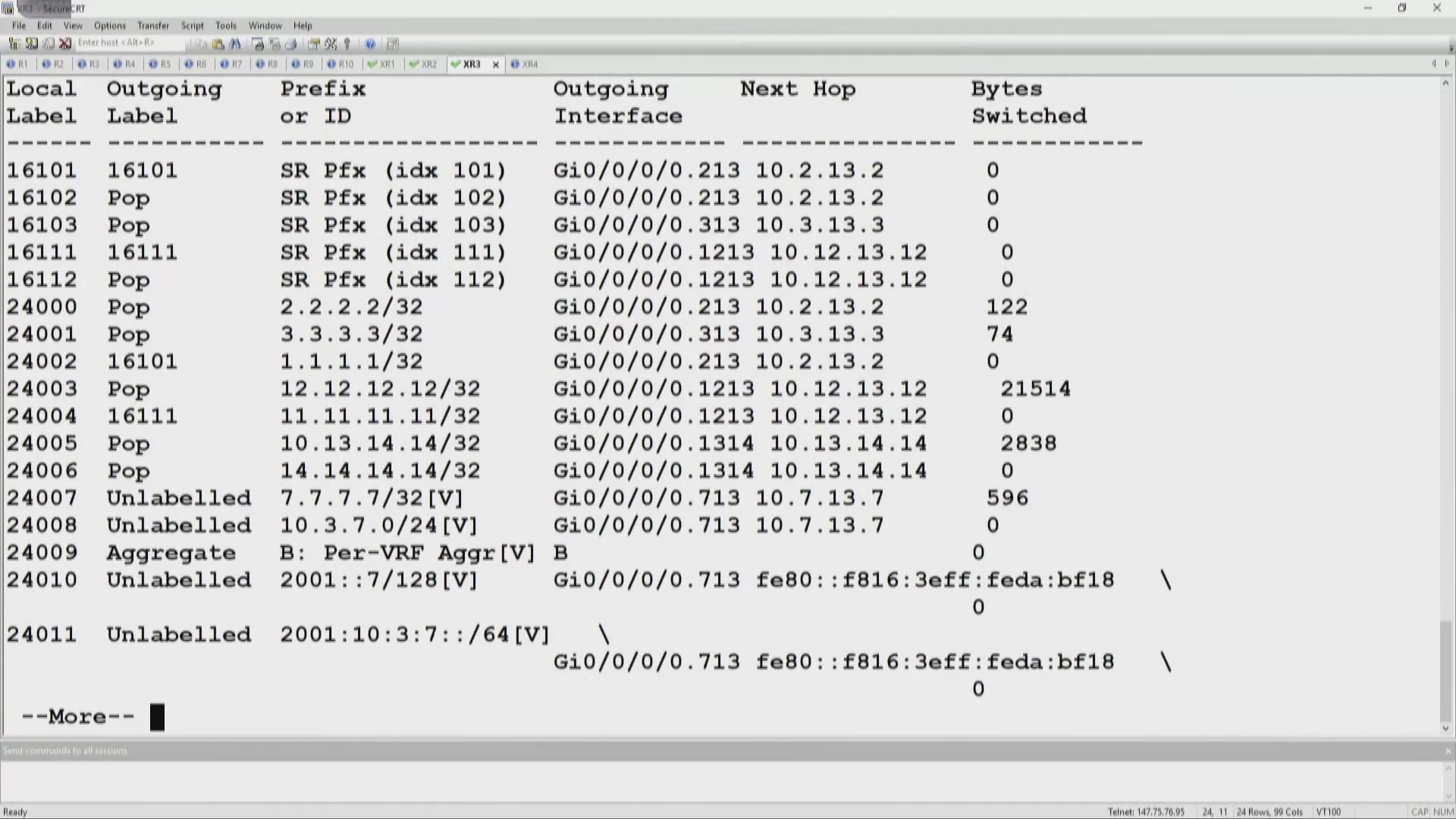 آموزش رایگان - پیاده سازی Segment Routing در Cisco IOS XR و XE