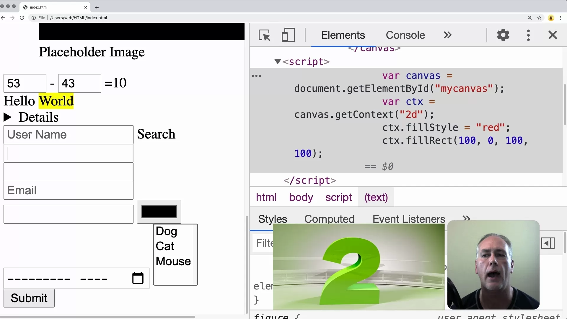 آموزش رایگان - 100 سوال امتحانی HTML5 و راه حل کد با ویژگی های جدید توضیح داده شده است