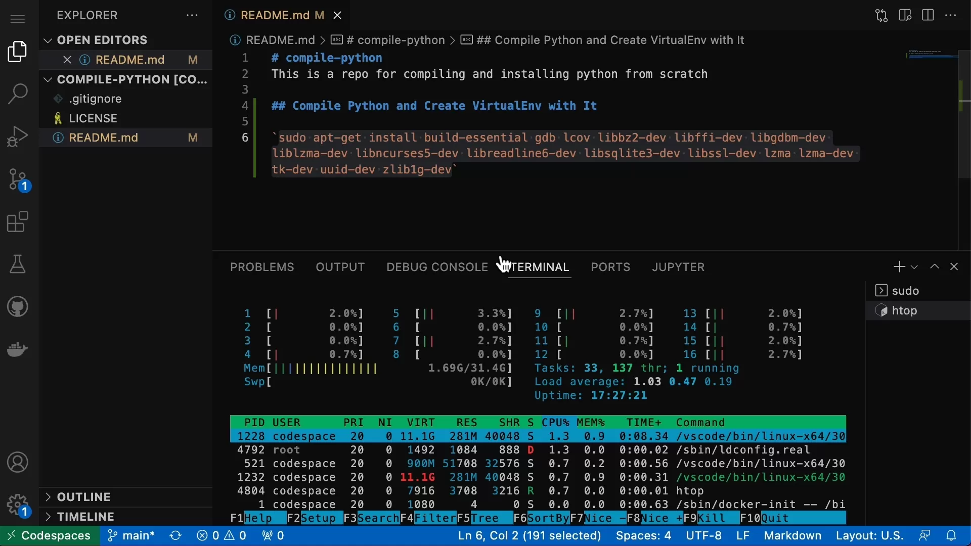آموزش رایگان - هوش مصنوعی پایتون را از ابتدا با فضاهای کد Github کامپایل کنید