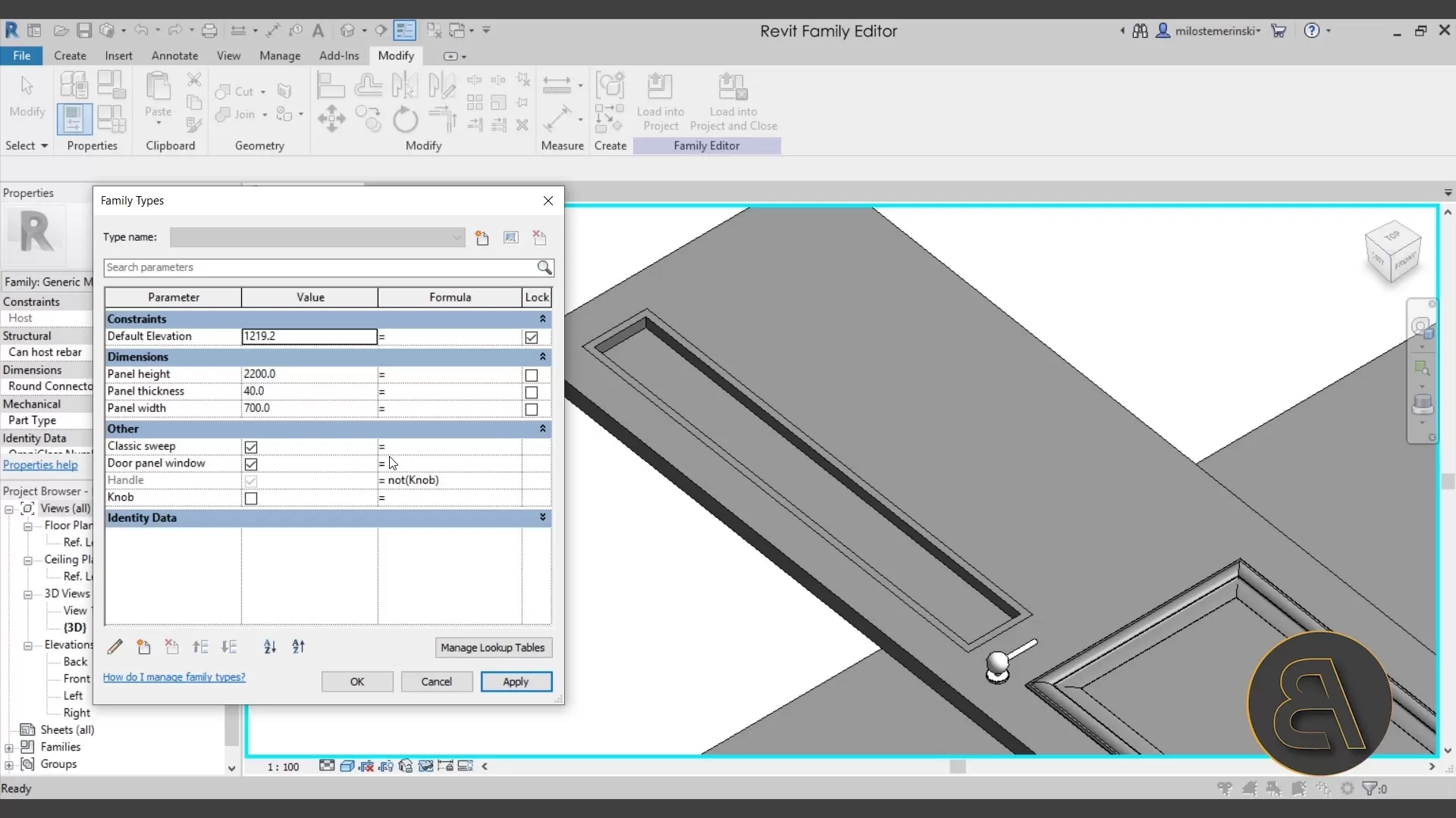آموزش رایگان - ویرایشگر خانواده Revit کامل شد