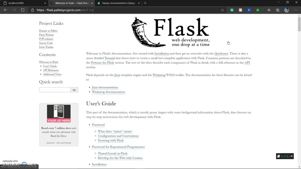 آموزش رایگان - ساخت پروژه ها با استفاده از Flask & Django