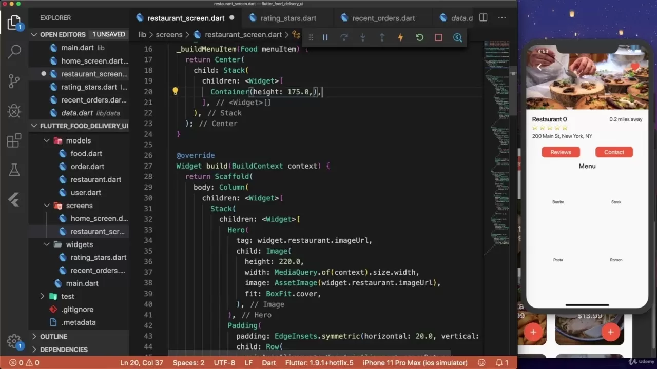 آموزش رایگان - مسترکلاس UI سازی Flutter : کار بر روی اندروید و iOS در زبان Dart