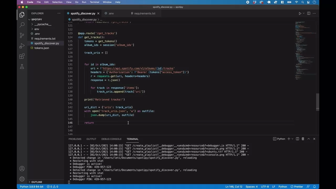 Python & Flask یک برنامه کشف موسیقی Spotify می‌سازند