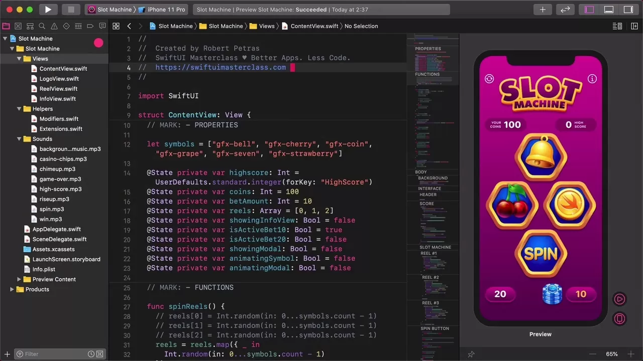 ساخت یک بازی Ios و Macos بوسیله Swiftui