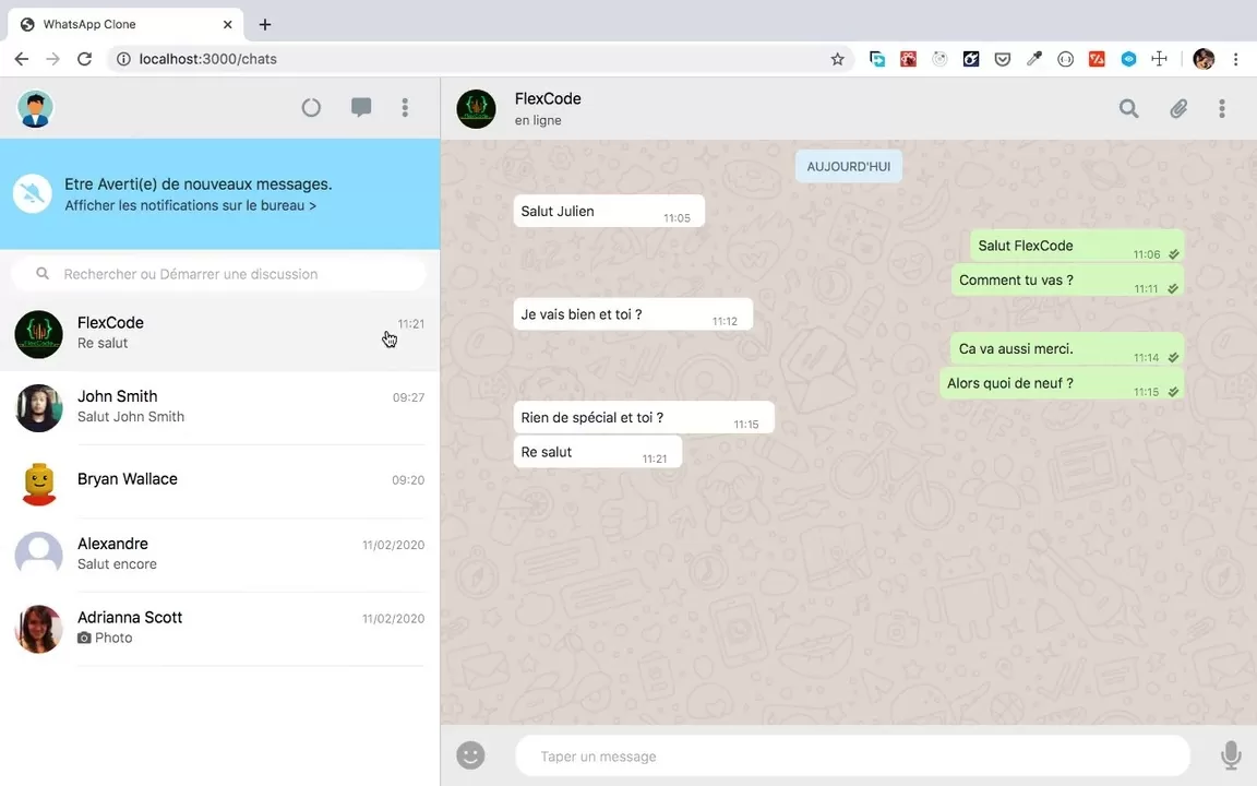 ساخت یک کپی از واتساپ با React React Hooks React Router