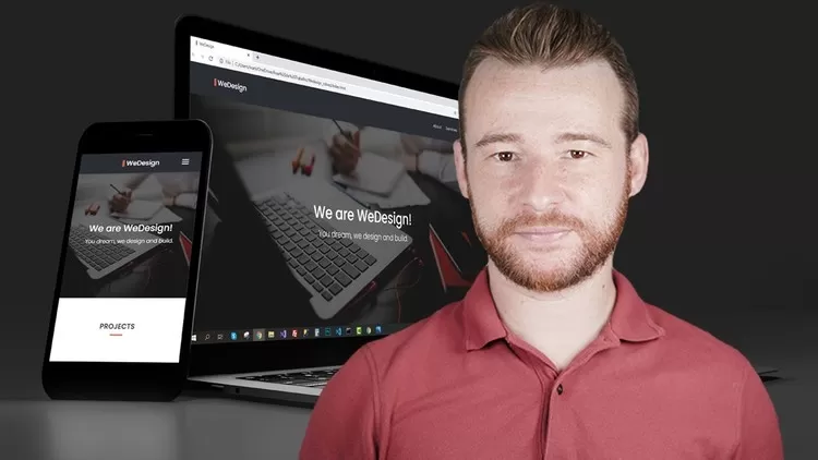 طراحی کامل وب Html، Css، Javascript، Jquery، Vue، Git