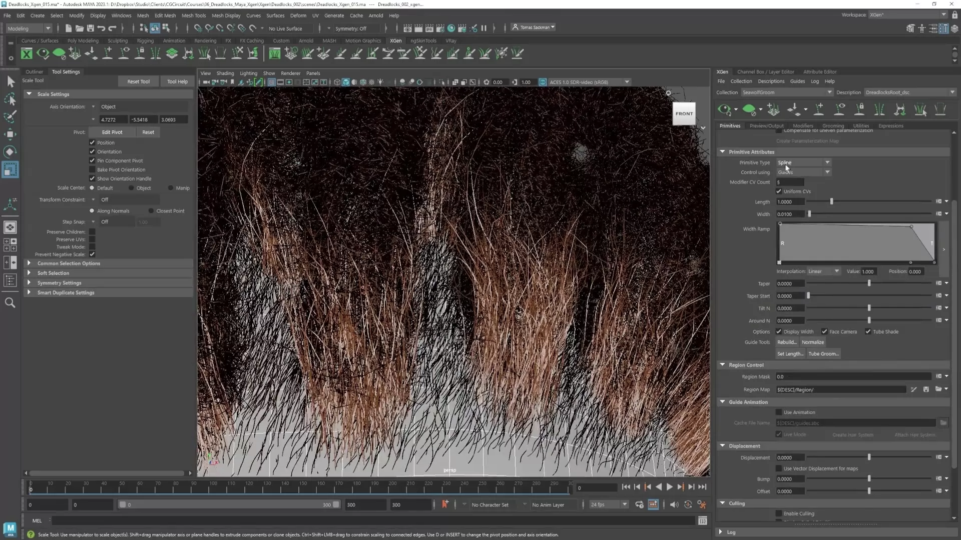 آموزش رایگان - ایجاد موهای واقع گرایانه با استفاده از Xgen در مایا