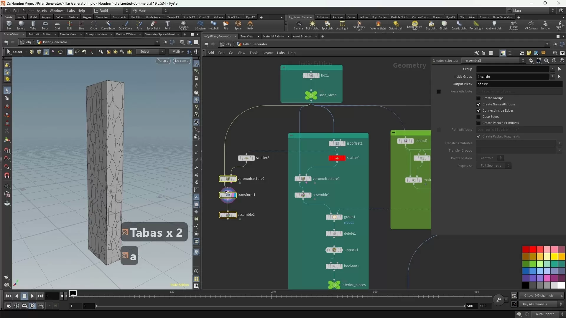 Houdini Tutorial Procedural Pillar Generation Houdini Tutorial Procedural Pillar Generation