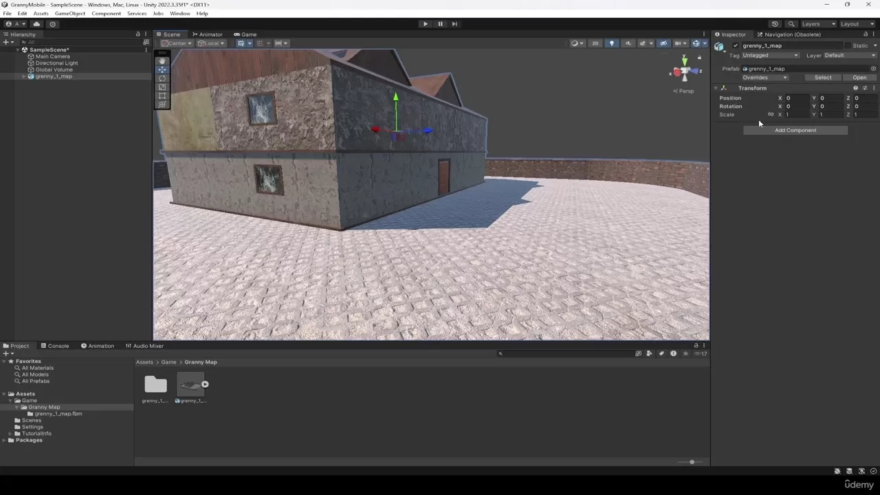 Unity 3d iOS توسعه بازی اندروید Granny Horror بازی