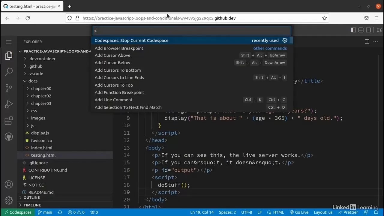 آموزش رایگان - حلقه ها و شرایط جاوا اسکریپت را تمرین کنید