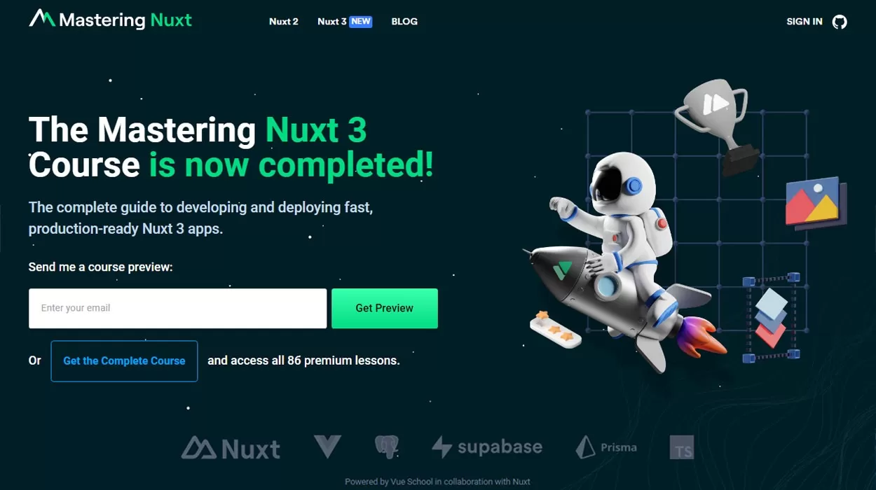 دوره های آموزشی فریمورک NUXT.js با Mastering Nuxt